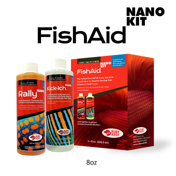 White Spots on Clownfish - FishAid NANO Kit (2 - 8 oz.) - RubyReef
